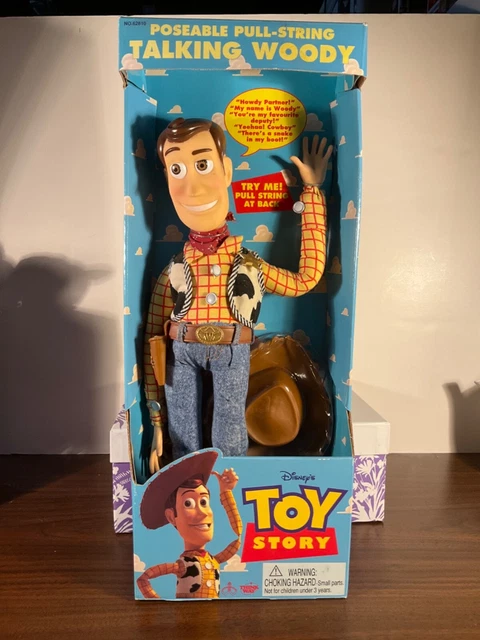 VINTAGE 1995 TOY Story DISNEY PIXAR Original Pull String TALK WOODY EUR ...
