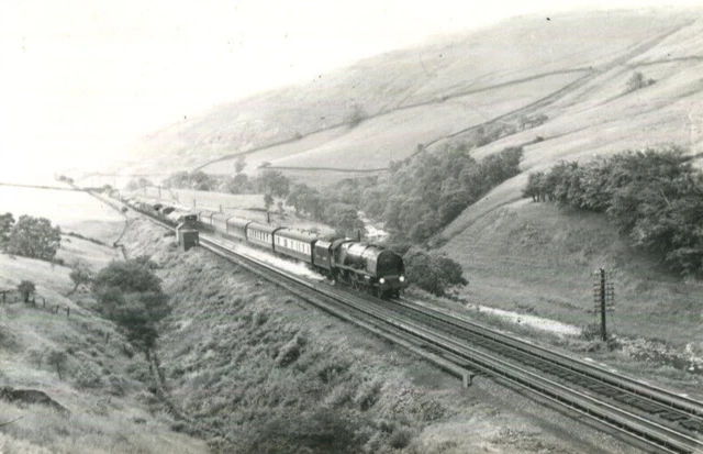 RAILWAY PHOTO BR Princess Class 4-6-2 No 46257 CITY OF SALFORD mid-day ...