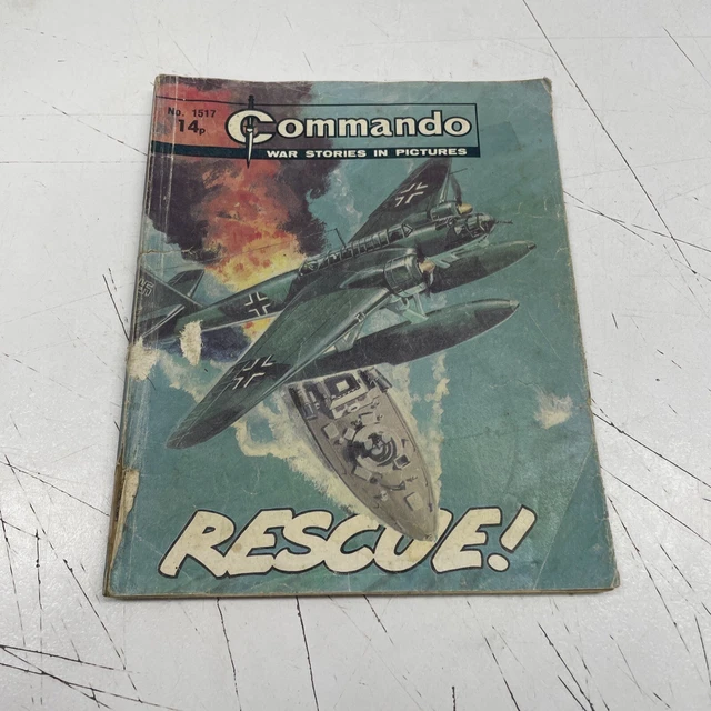 RETRO ORIGINAL CARTOON Comic War Book Magazine No.1517 Commando Rescue ...