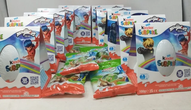 10 X 100G Kinder Surprise Eggs And 5x 75g Kinder Mini Eggs £8.50 ...