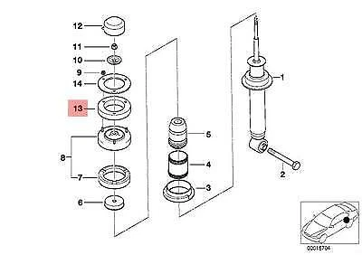 GENUINE BMW E38 E39 Saloon Rear Suspension Adapter OEM 33521091859 £119 ...
