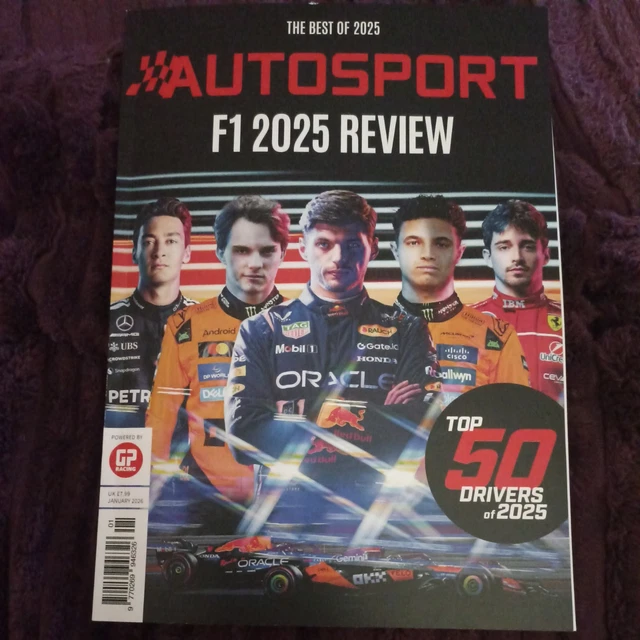 AUTOSPORT MAGAZINE - January 2026 (F1 2025 review) £5.01 - PicClick UK