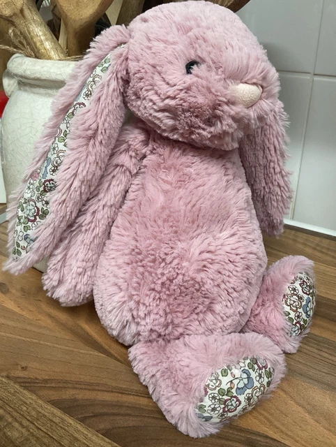 JELLYCAT BLOSSOM PINK Bunny With Floral Ears And Feet Soft Toy £21.50 ...