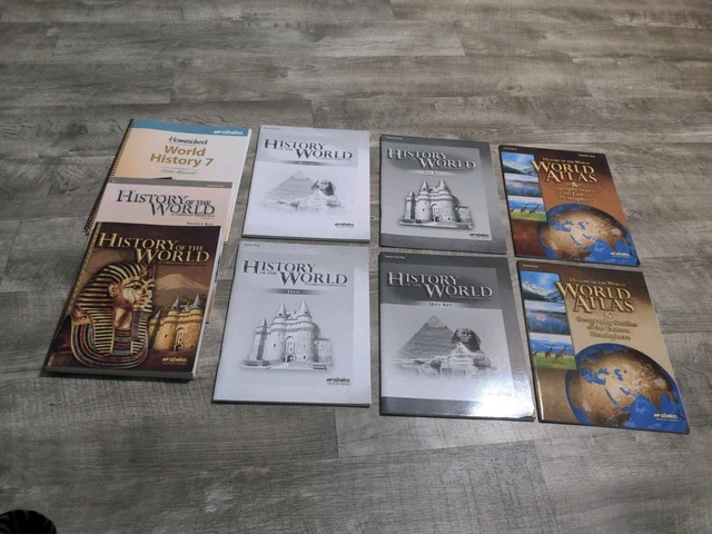 ABEKA HISTORY OF The World Text Quizzes Tests Teacher Keys (5th Ed) 7th ...