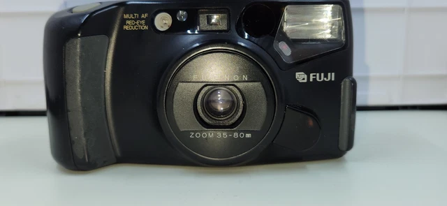 FUJI DL-1000 ZOOM Date 35mm Film Camera Fujinon 35-80mm Tested Working ...