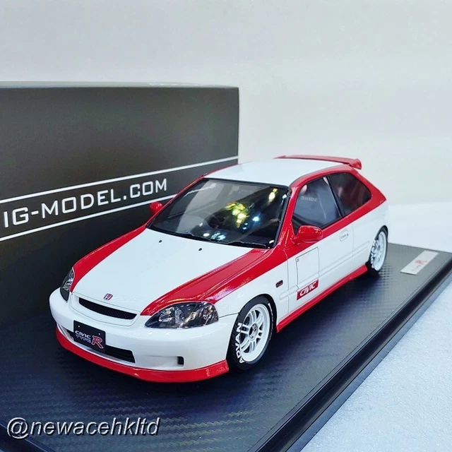 HONDA CIVIC (EK9) Type R White/Red IGNITION 1/18 #IG2681 £234.84 - PicClick UK