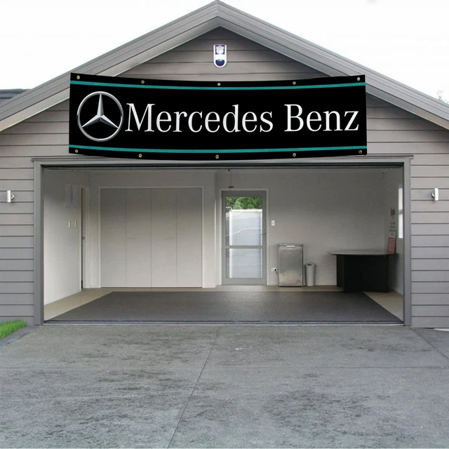 MERCEDES BENZ AMG 2x8 FT Banner Racing Flags Car Show Garage Wall Man ...