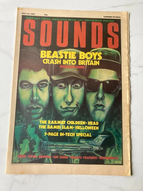 SOUNDS MAGAZINE MAY 1987 Beastie Boys Cover + Feature Very Good ...