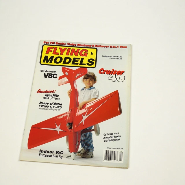 MAGAZINE MODEL AIRPLANE Magazine Flying Models September 1998 Radio ...