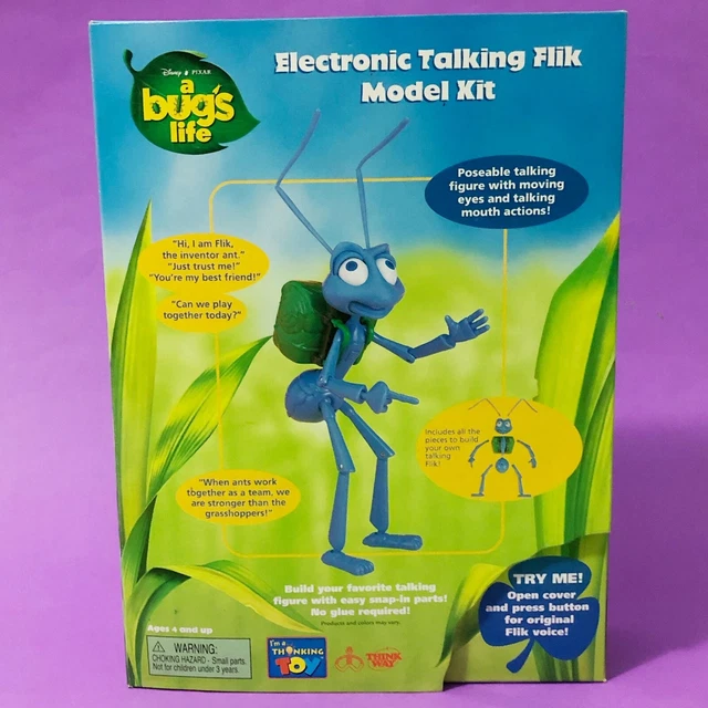 RARE VINTAGE DISNEY Pixar A Bug’s Life Electronic Talking FLIK Model ...