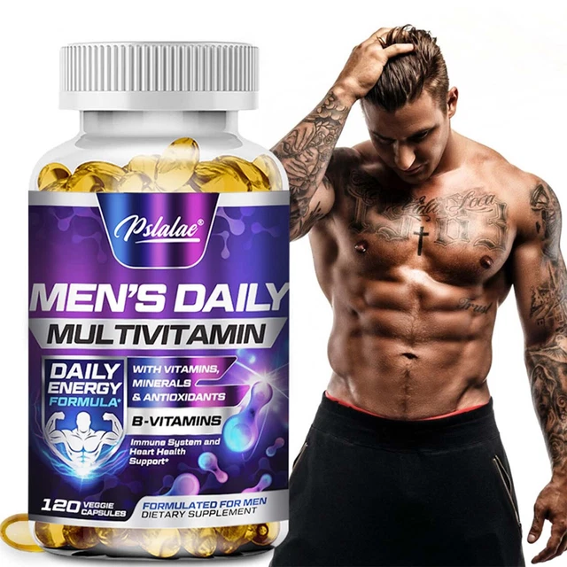 MEN'S DAILY MULTIVITAMIN - High Potency, Daily Immune Support, Boost ...