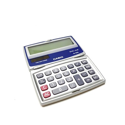 CASIO DUAL LEAF Two Way Power Electronic Calculator SL-100L Solar FREE SHIPPING £6.47 - PicClick UK