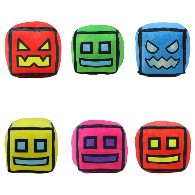 UK GEOMETRY DASH Plush Geometry Sprint Game Plush Toy Doll Pillow for ...