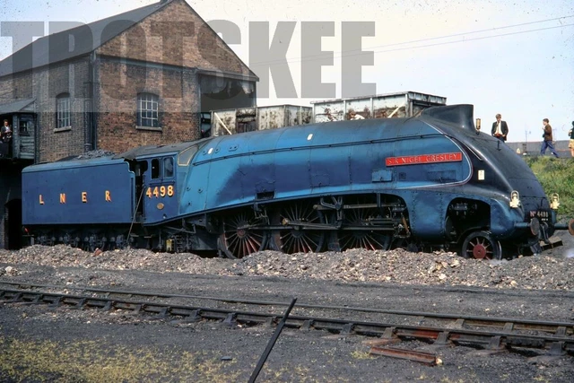 35MM SLIDE BR British Railways Steam Loco 4498 Class A4 Weymouth 1967 ...