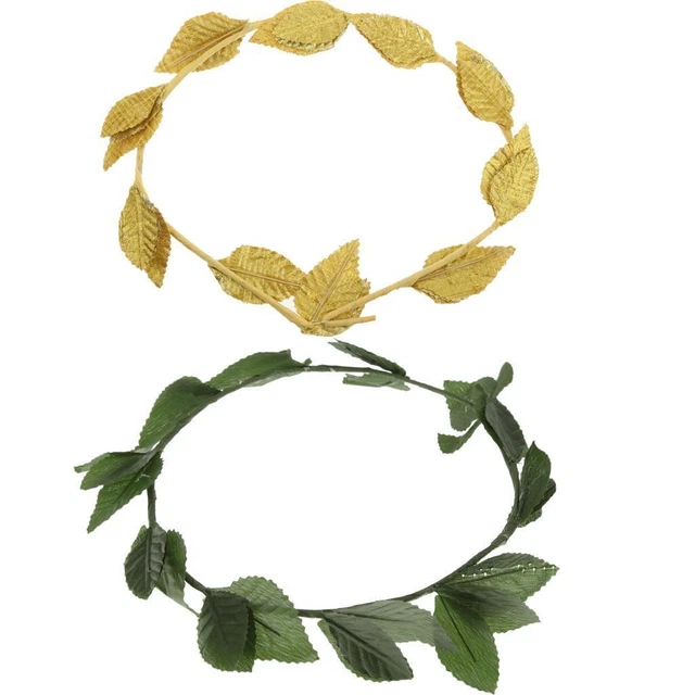 2PCS ROMAN GREEK Goddess Leaf Laurel Wreath Headpiece Fancy Dress ...