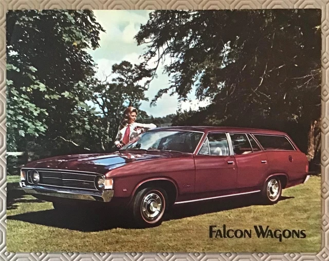 FORD FALCON ESTATE Car Sales Specification Leaflet 1970s AUSTRALIAN £14 ...