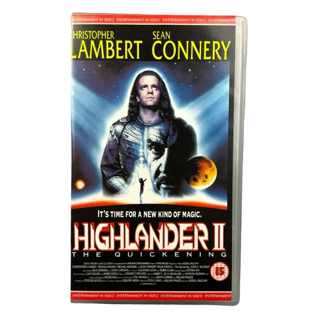 HIGHLANDER 2 VIDEO VHS Sci Fi Film Movie Vintage Video Cert 15 1991 £17 ...
