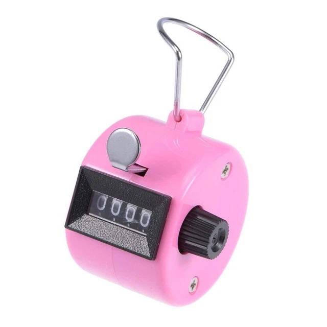 PINK HAND TALLY Counter Counting Numbers School Golf Sports Events EUR ...