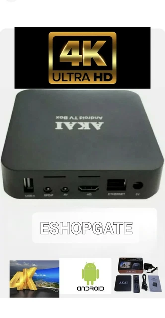 AKAI 4K ULTRA HD INTERNET TV BOX MODEL NO. AKSB216 Wifi ..RRP £49. £16. ...