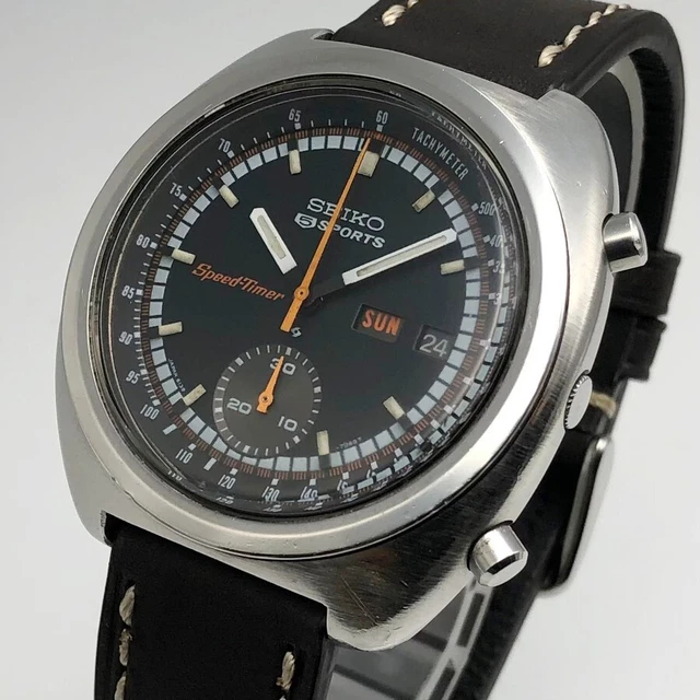 VINTAGE 1971 SEIKO 5 Sorts Speed-Timer 6139-7012 Chronograph Automatic ...
