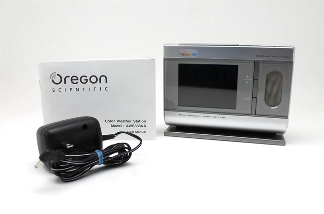 OREGON SCIENTIFIC AWS888NA Color Weather Station W/Radio Controlled ...
