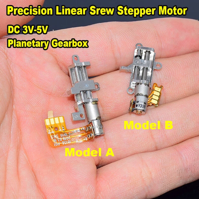 MINI 5MM 2-PHASE 4-wire Gear Stepper Motor Precision Linear Screw ...