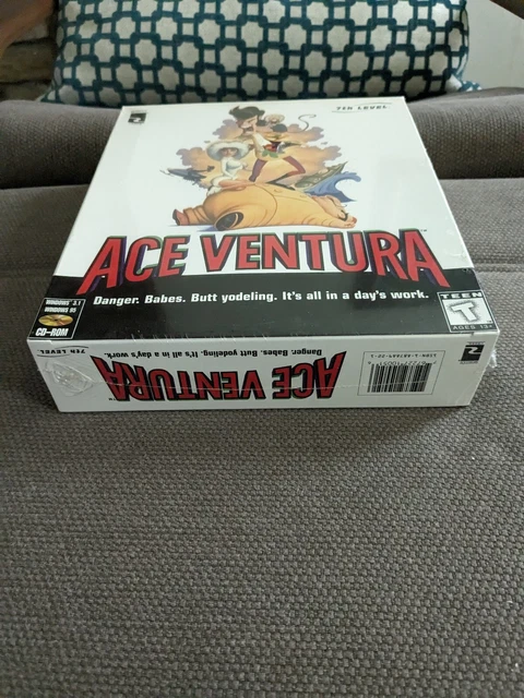 ACE VENTURA (PC, 1996, CD-ROM) 7ème niveau jeu Big Box neuf scellé en ...