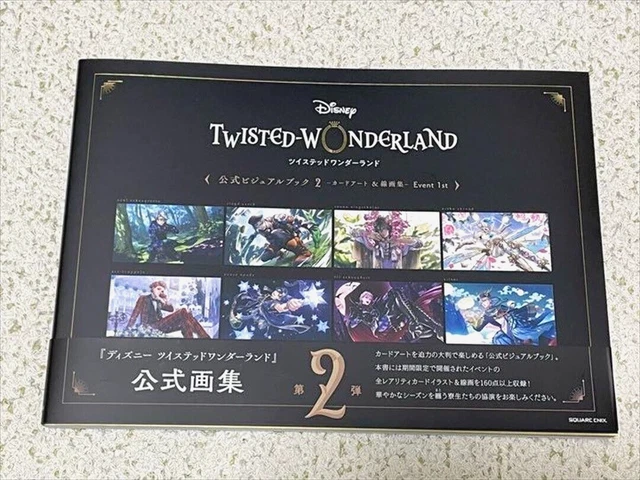 DISNEY TWISTED WONDERLAND Official Visual Book 2 Card Art Line Drawing 2022.10 £40.47 - PicClick UK