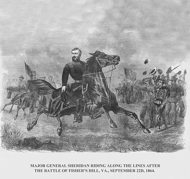 GENERAL SHERIDAN GALLOPING After Battle At Fisher's Hill 1864 CIVIL WAR ...