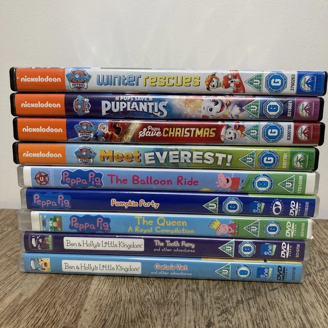 LARGE KID’S CARTOON DVD Job Lot, Nickelodeon Peppa Pig Ben & Holly Paw ...