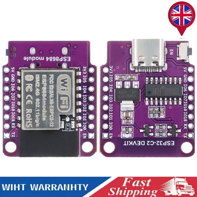 ESP32-C2 DEVELOPMENT BOARD WIFI+BT CH340G Development Board Suitable ...