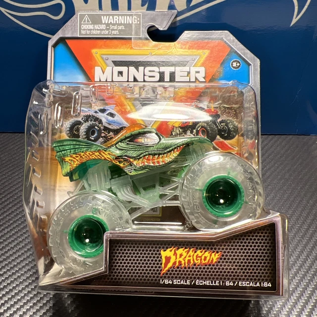 MONSTER JAM DRAGON Ghost Crew Chase Truck 1:64 New new Series 37 ...