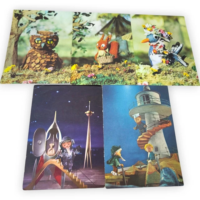 UNSER SANDMANN DDR Foto AK Ansichtskarte 5x Postkarte Kinderfernsehen ...