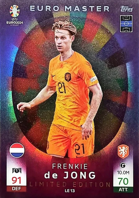 MATCH ATTAX UEFA Euro 2024 Frenkie De Jong Master Limited Edition ...
