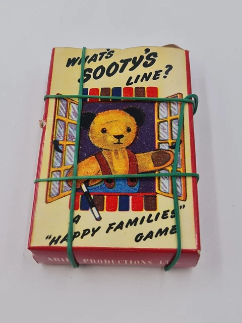 SOOTY VINTAGE CARD Game Happy Families Whats Sootys Line Box Rules ...