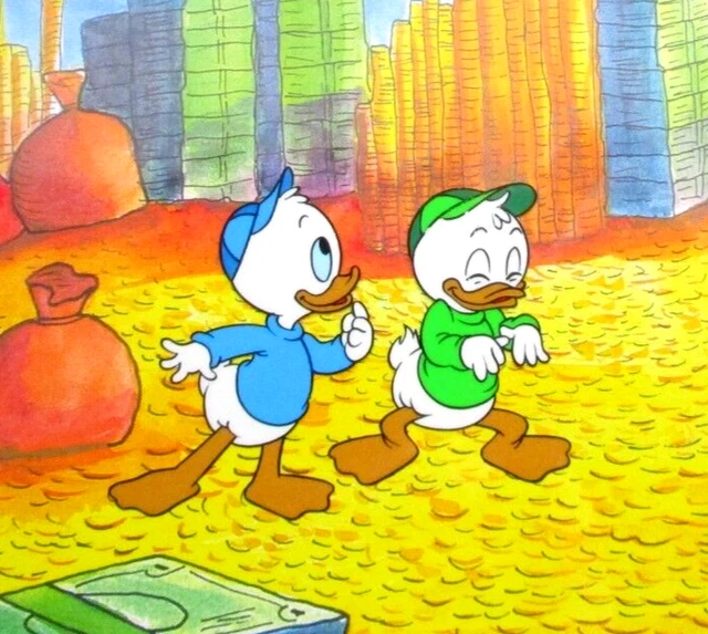 DONALD DUCK NEPHEW WALT DISNEY 1980s ORIGINAL ANIMATION PRODUCTION CEL ...