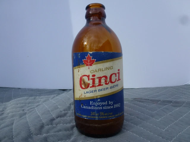 CARLING CINCI LAGER Beer Stubby Bottle-Vintage 1970's $27.00 - PicClick CA