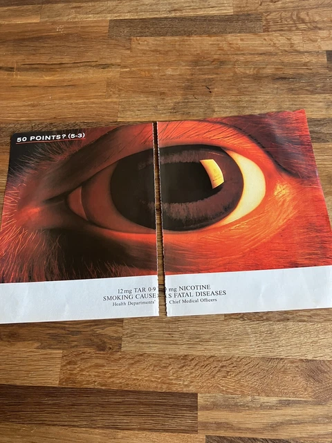 ORIGINAL B&H BENSON and Hedges Cigarettes Magazine Advert Poster Retro ...