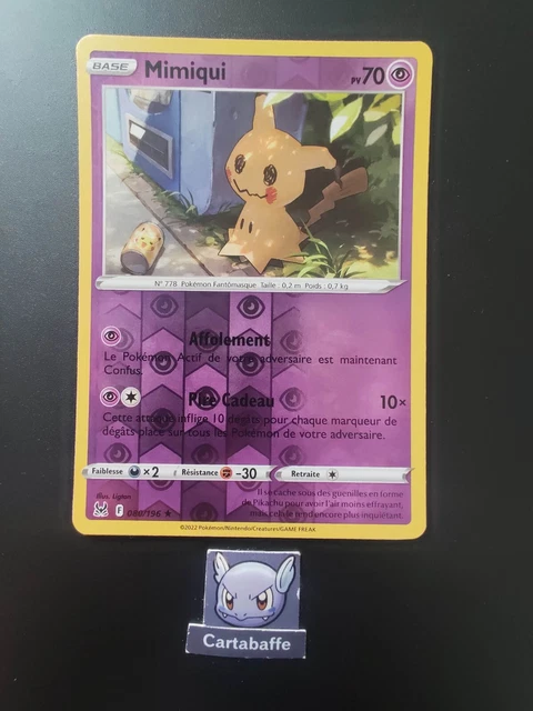 CARTE POKÉMON MIMIQUI 080/196 Reverse EB11 Origine Perdue NEUF EUR 2,85 - PicClick FR