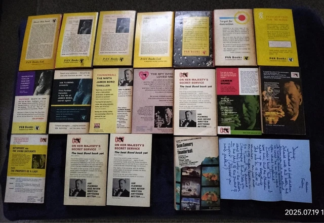 IAN FLEMING'S JAMES Bond novels Complete set of Pan First Editions and extras £2,000.00 ...