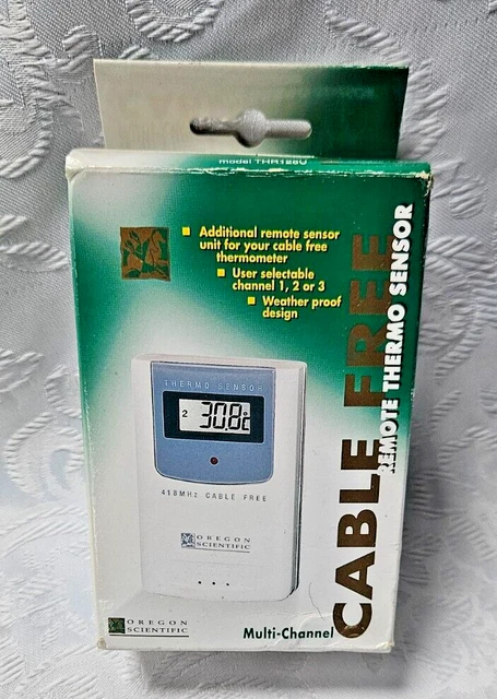 OREGON SCIENTIFIC CABLE Free, Remote Thermo Sensor THR128U Unused in ...