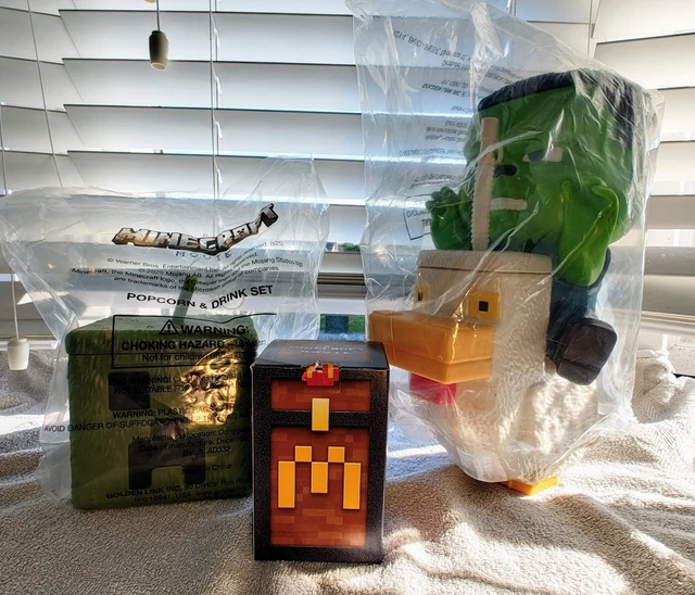 MINECRAFT CHICKEN JOCKEY & Creeper Head w/ McDonald's Toy + Code ...