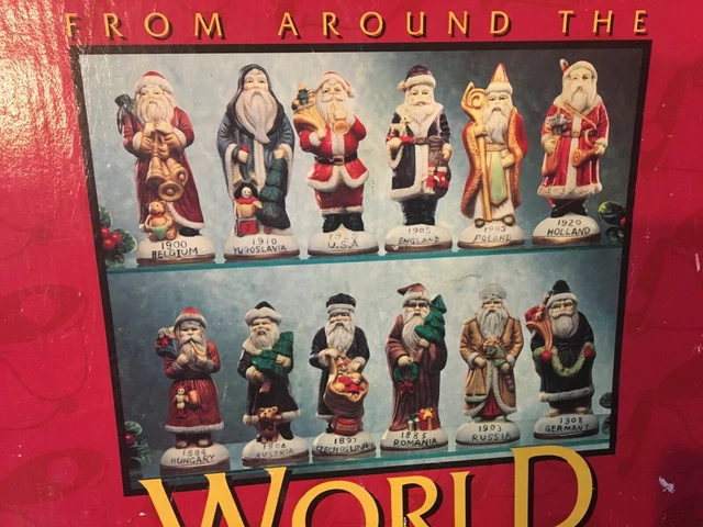 VINTAGE SANTAS FROM AROUND THE WORLD 4" SANTA FIGURINES 1844-1925 ...