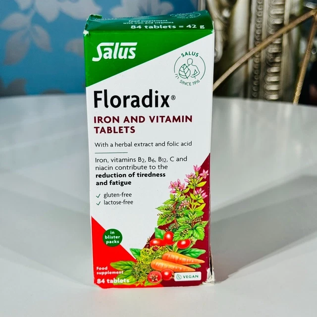FLORADIX IRON & Vitamin Supplement Tablets - 84 Tablets £9.95 - PicClick UK