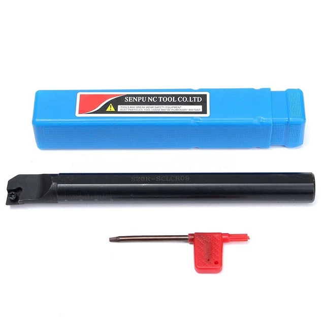 PORTE-OUTIL DE TOURNAGE tour de barre d'alésage noir 20 x 200 mm efficace et po EUR 8,60 ...