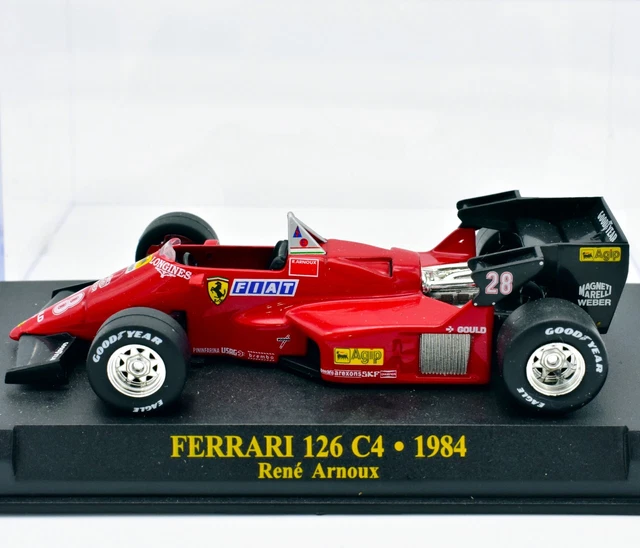 MODELS FERRARI F1 Scale 1:43 formula 1 Car collection 126 C4 Gp ...