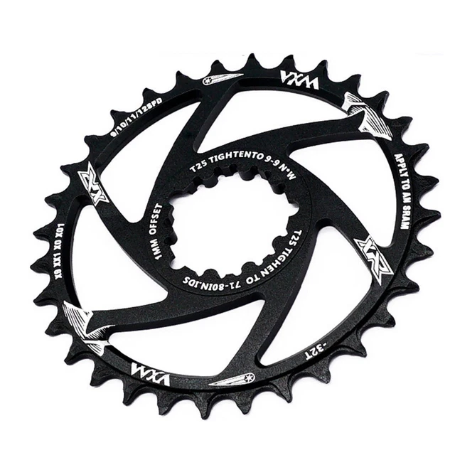 ROBUST BIKE CHAINRING with Positive and Negative Teeth Design for ...