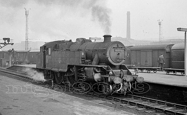 ORIGINAL 35MM B&W Negative of ex LMS 2-6-4T 42072 at Bradford For Sq 29 ...