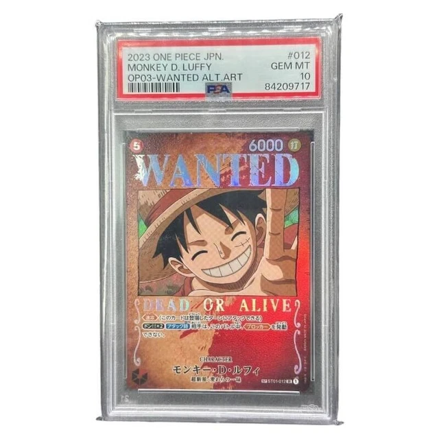 MONKEY D. LUFFY Wanted Alternate Art PSA 10 JPN OP03-012 - Japanese One Piece EUR 184,90 ...