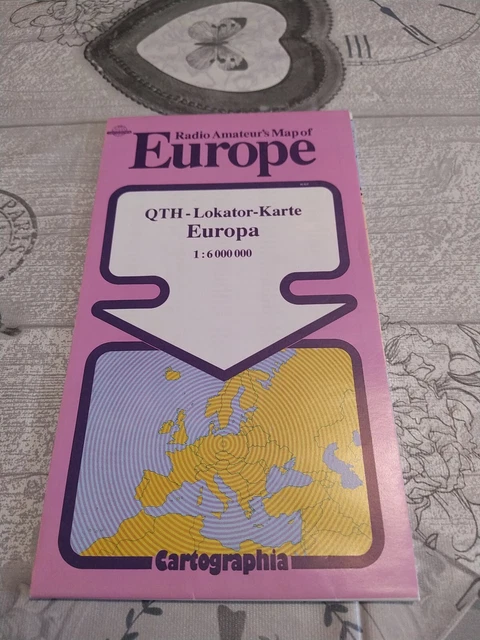RADIO AMATEUR'S MAP World Cartographia Radio Amatori cartina QTH-Lokator-Karte EUR 8,00 ...